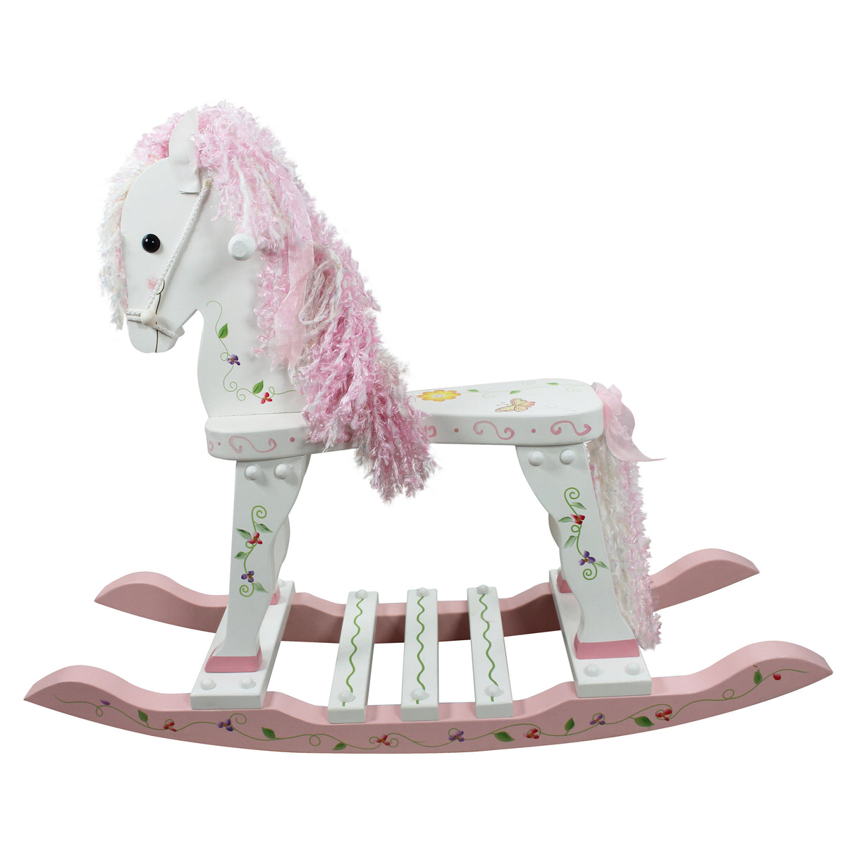 Fantasy Fields by Teamson Kids Princess & Frog White Wooden Rocker, Ro ...