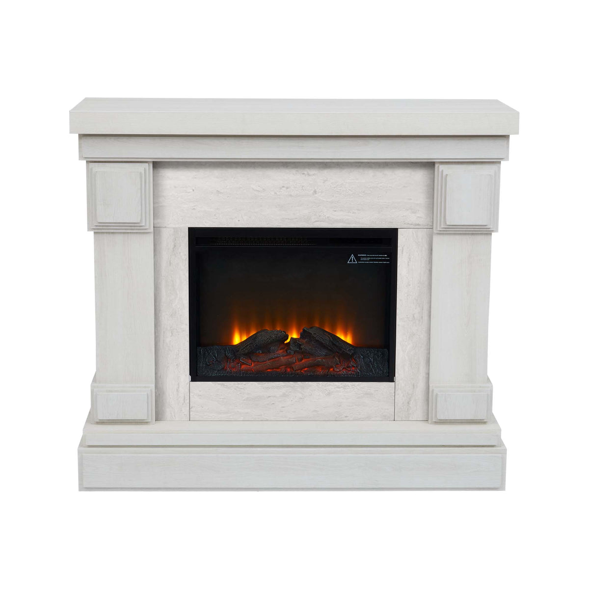 Teamson Home Hestia 48" Electric Free Standing Fireplace with Touch Sc ...