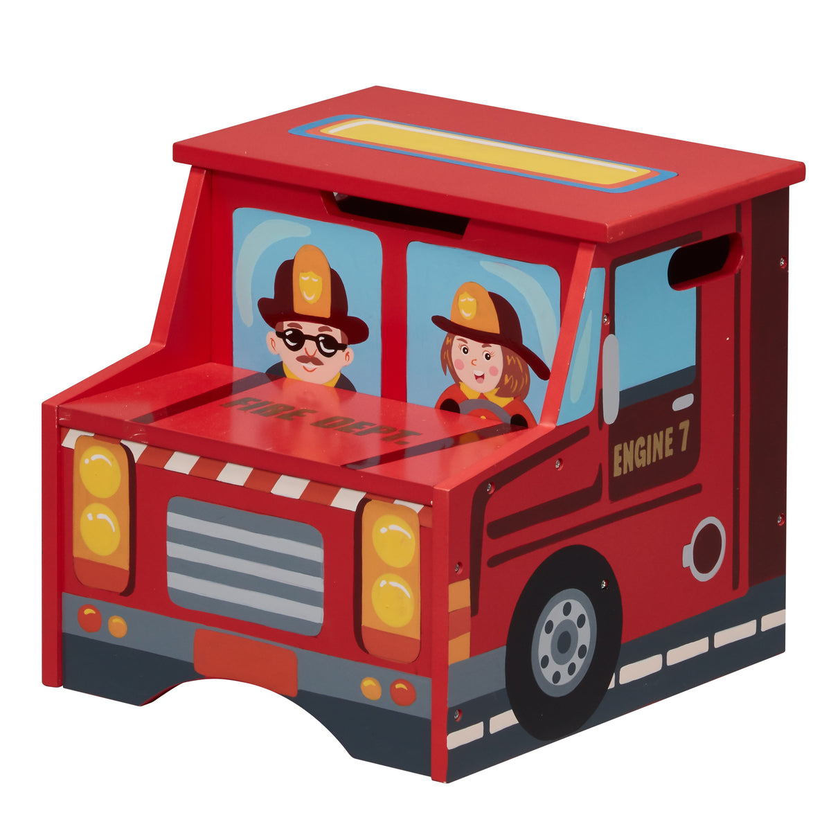 Fantasy Fields by Teamson Kids Little Firefighters Wooden Step Stool C ...