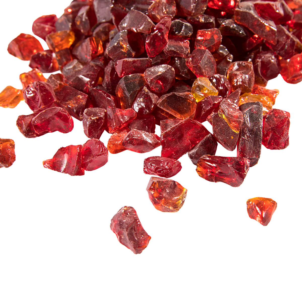Peaktop by Teamson Home 4 Kg Red Fire Glass, Lava Rocks for Outdoor Ga ...